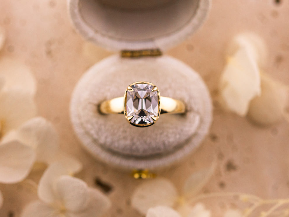 Old mine cut solitaire – Ruby Harper Fine Jewelry