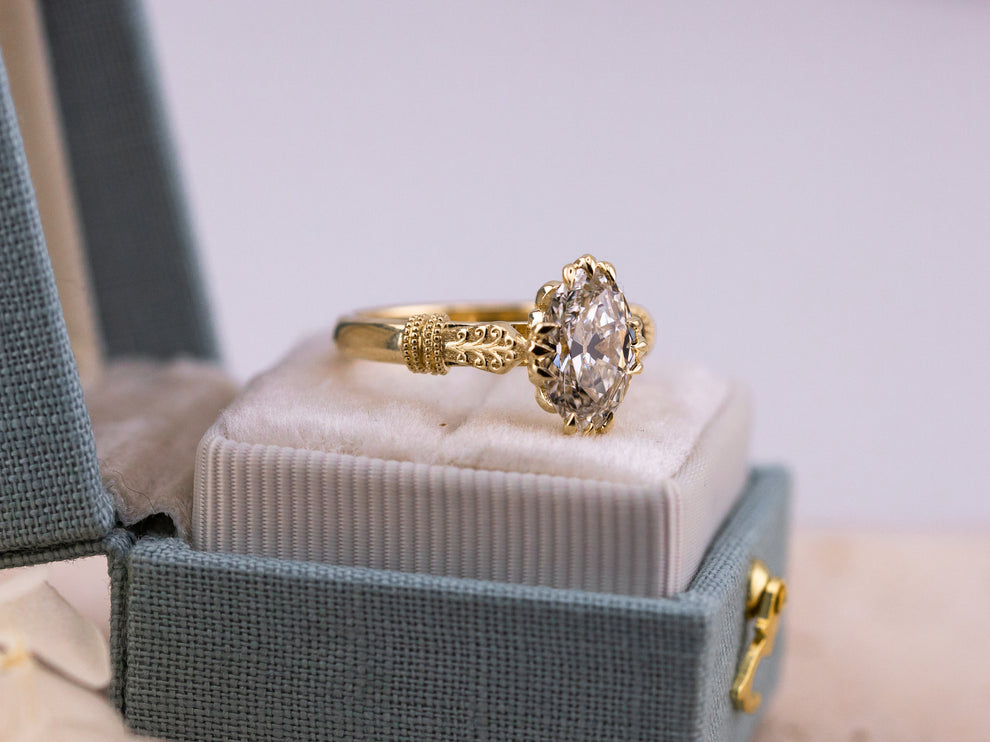 2.02ct Fleur De Lis engagement ring – Ruby Harper Fine Jewelry